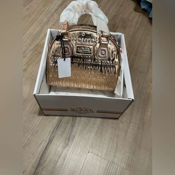 Von Dutch | Bags | Brand New Von Dutch Rose Gold Handbag With Dustbag ...